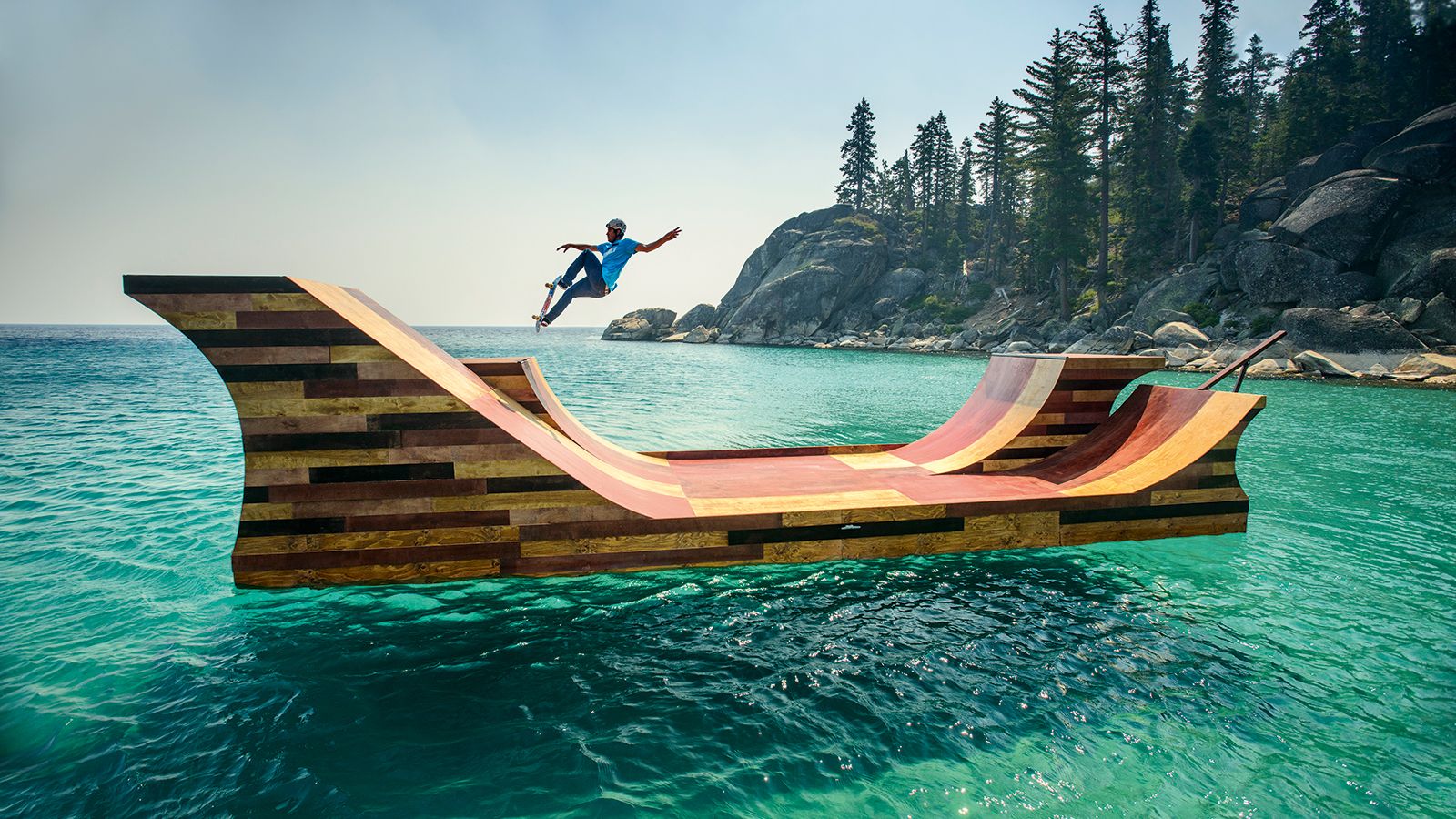 Video: Bob Burnquist skateboards on the sea